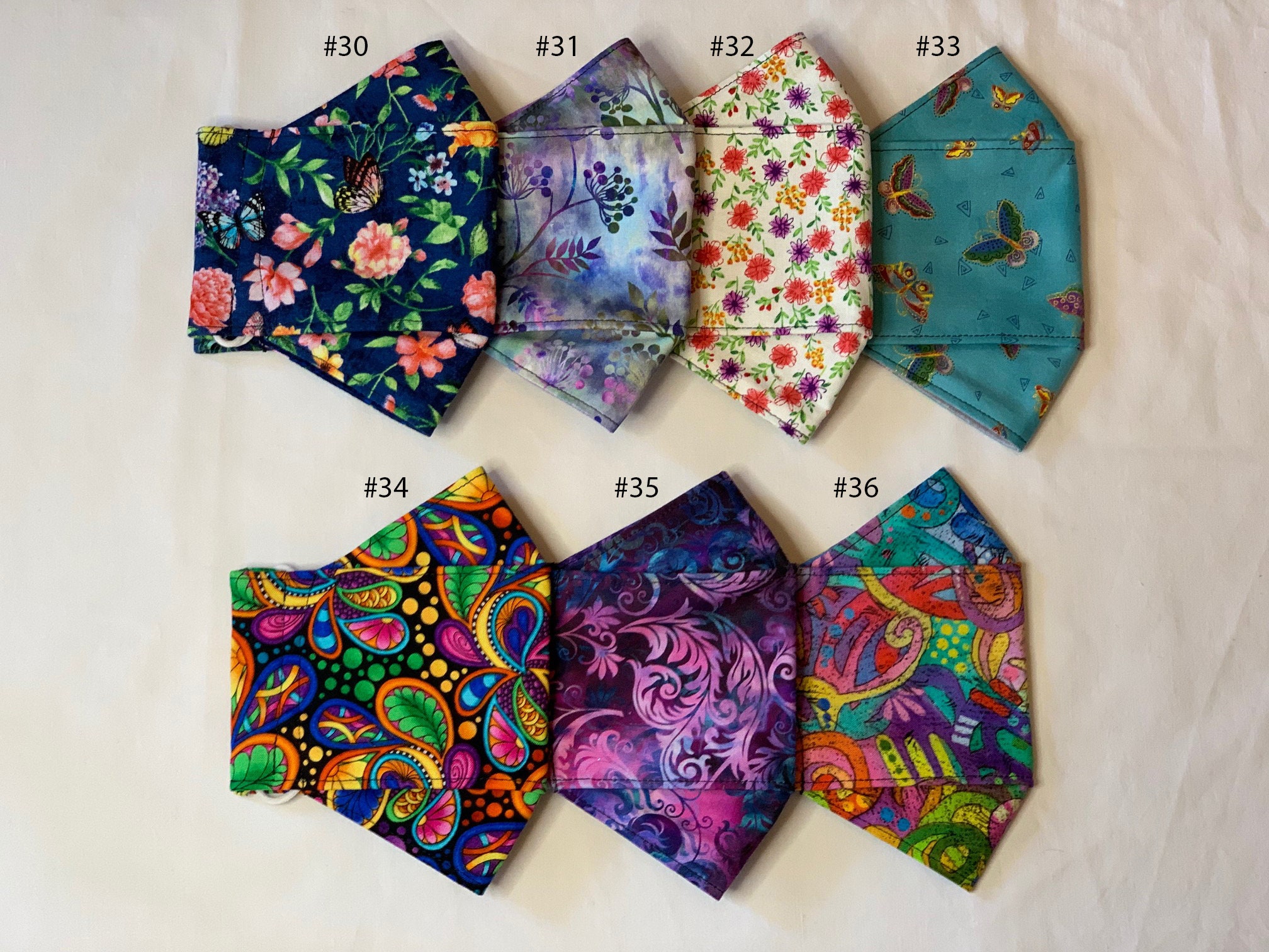 3-layered Cotton Face Mask Premium Cotton | Etsy