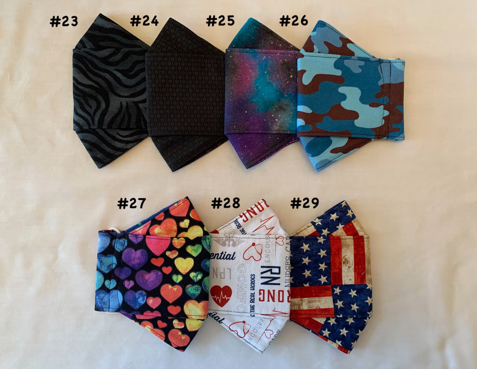 3-layered Cotton Face Mask Premium Cotton | Etsy