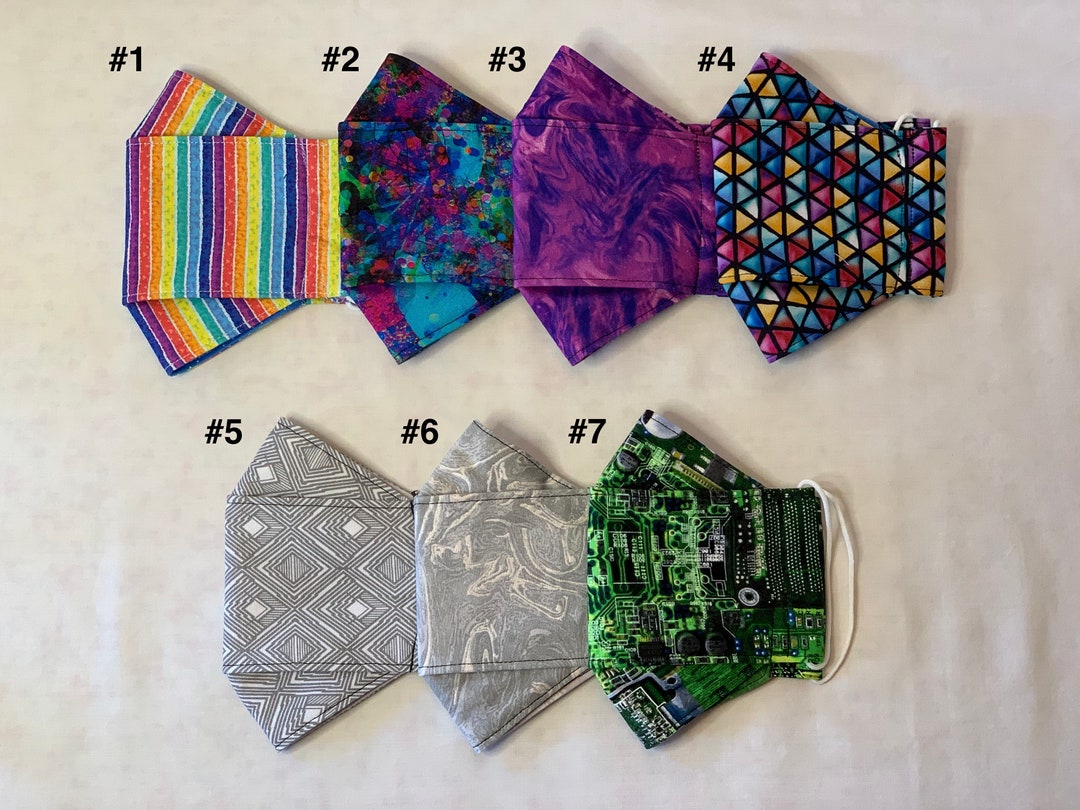 3-layered Cotton Face Mask- Premium Cotton - Etsy