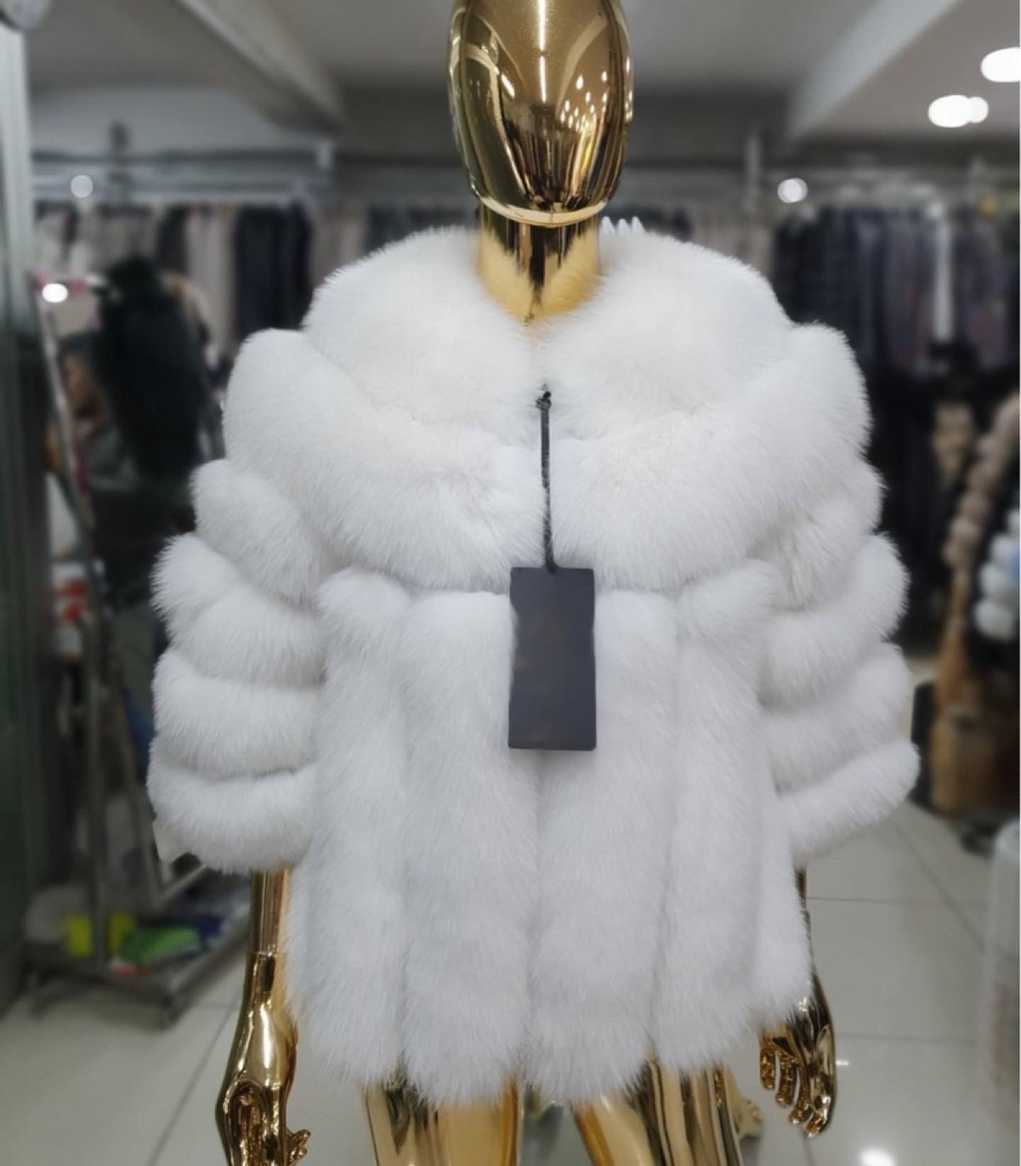 Luxury White Fox Fur Coat - Etsy