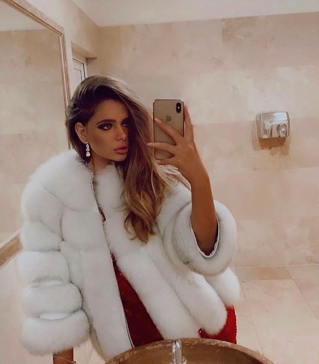 Luxury White Fox Fur Coat - Etsy