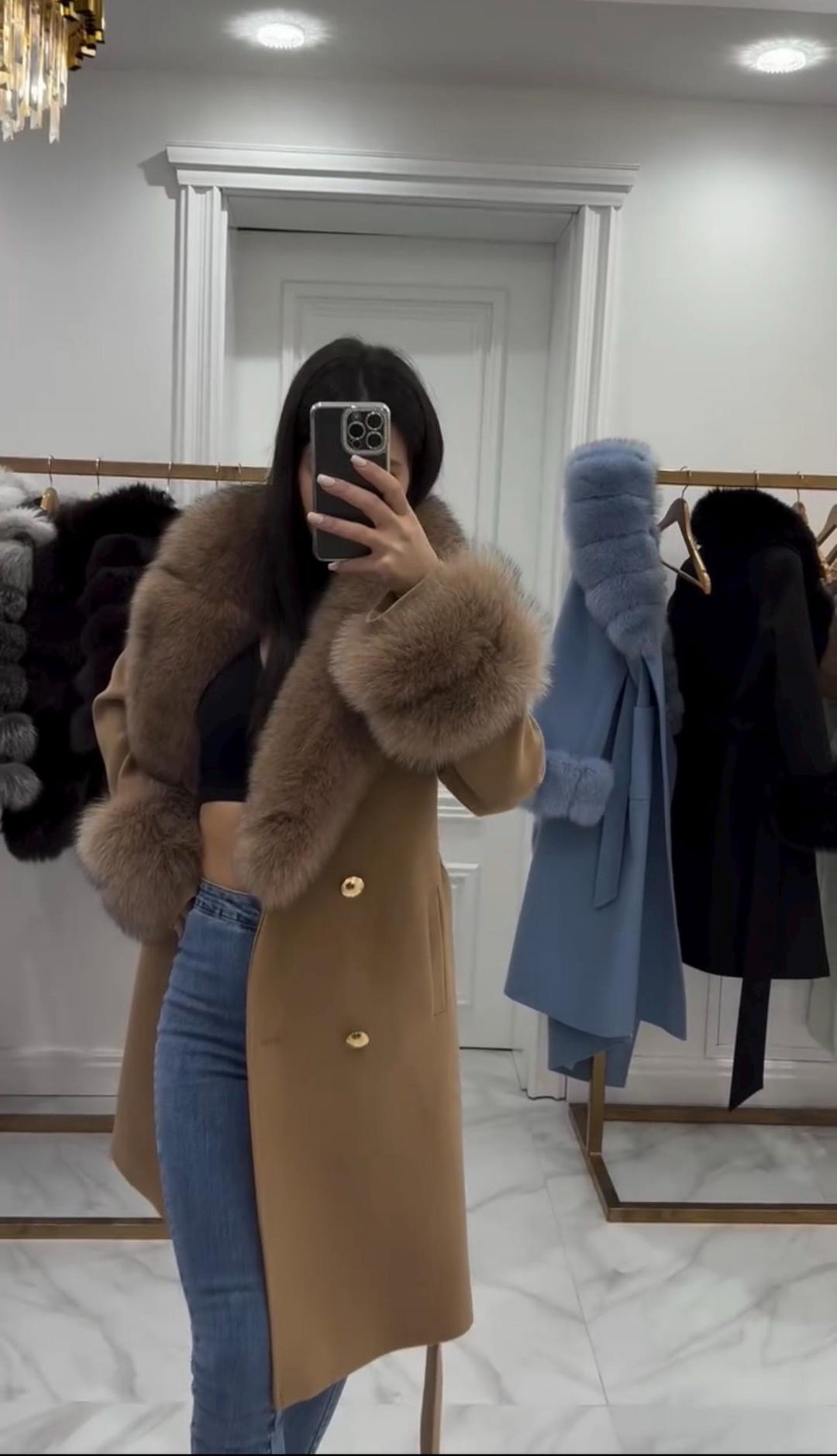 Italian Women Fur Coat / Natural Fox Fur/ Women Jacket / Winter Coat ...