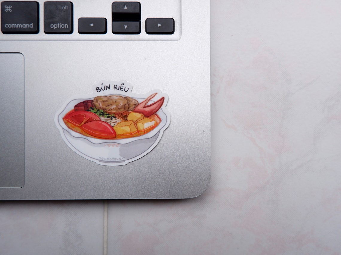 Bun Rieu Vietnamese Noodle Sticker Asian Noodles Die Cut | Etsy