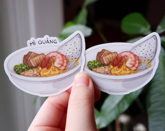 Bun Rieu Vietnamese Noodle Sticker Asian Noodles Die Cut Premium Matte ...