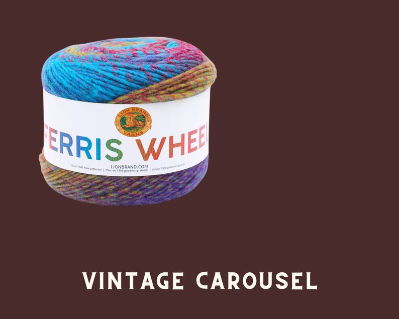Lion Brand Yarn | Ferris Wheel Yarn | Weight 4 | 270 Yd | 100% Acrylic ...