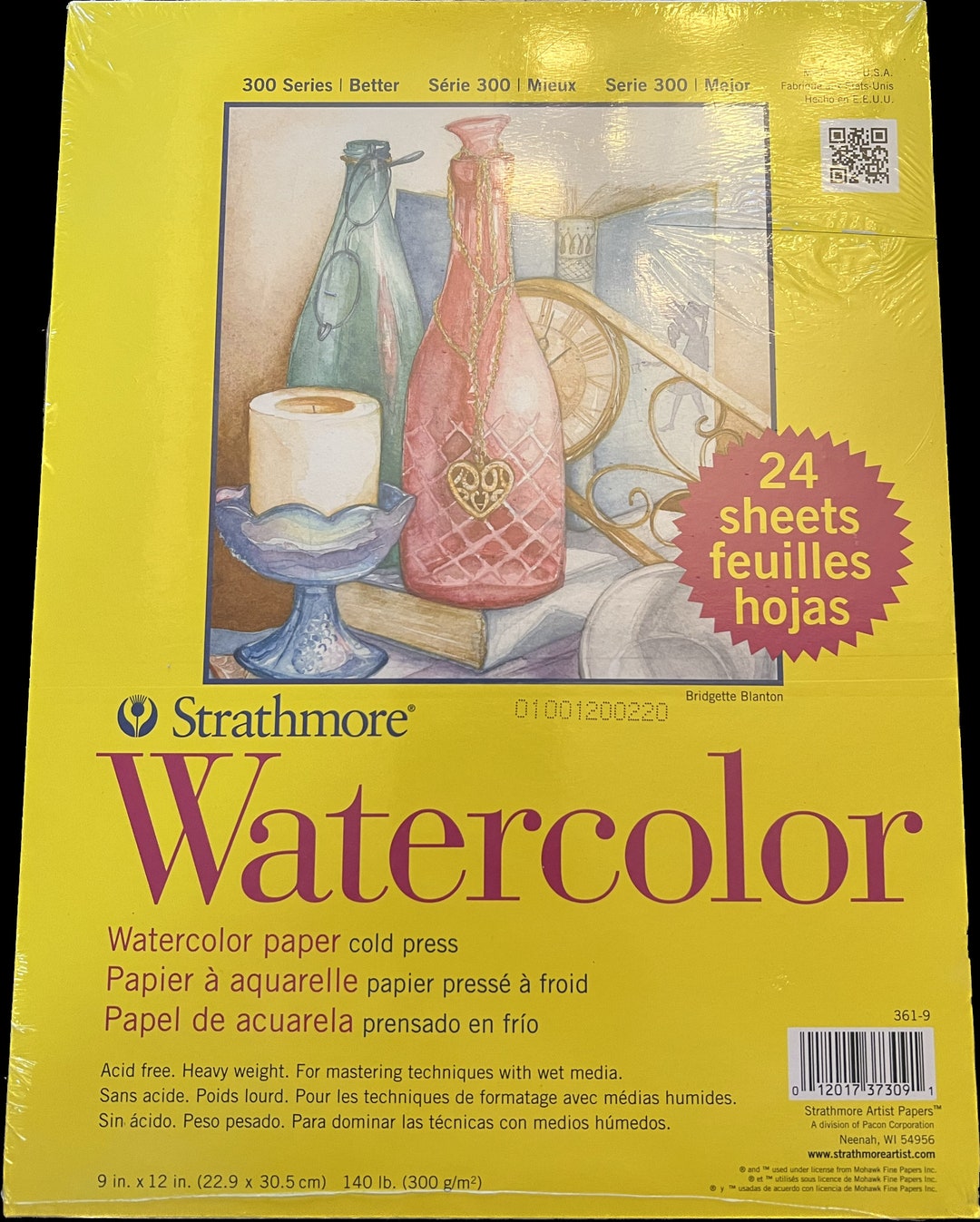 Strathmore® 300 Series Watercolor Paper | 24 Sheets | 140 Lb | Painting ...