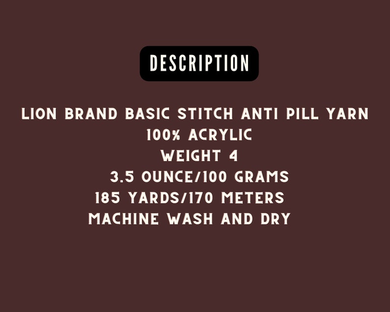 Lion Brand Basic Stitch Anti Pill Yarn | Skein Tones | 100% Acrylic ...
