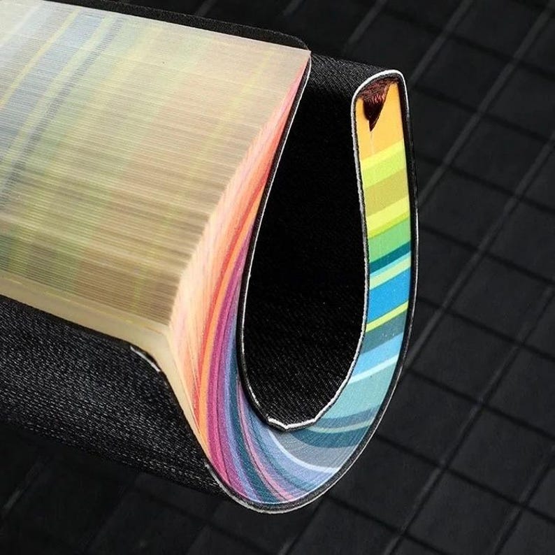 Colorful Soft Cover Journal Notebook With Rainbow Gradient Edging SIZE ...