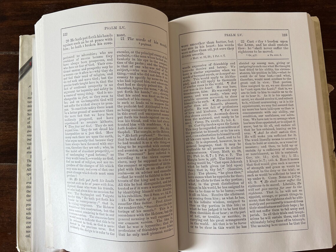1973 Barnes’ Notes on the Old & New Testaments : Psalms II | Vintage ...