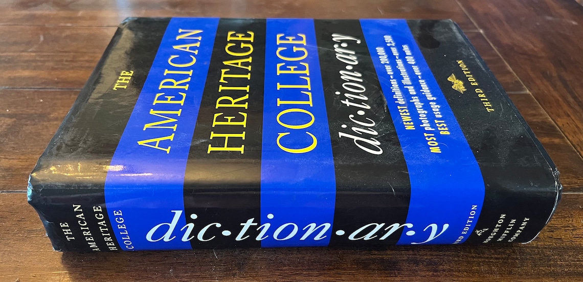 1993 the American Heritage College Dictionary | Vintage Book ...