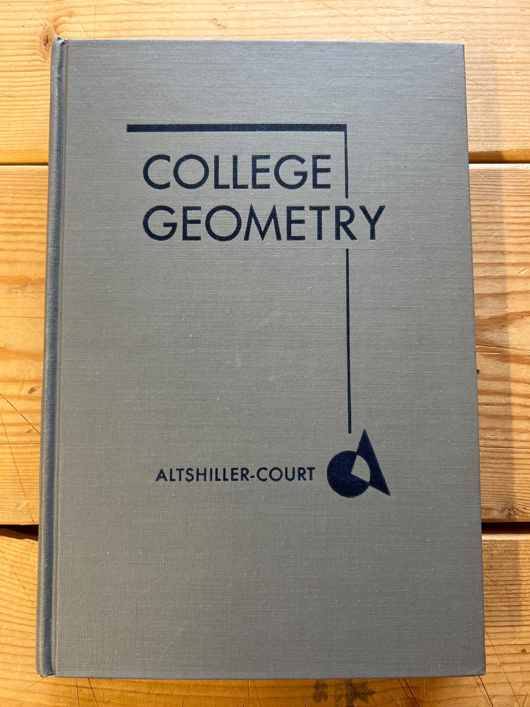 1952 College Geometry by Nathan Altshiller-court Triangle Circle Barnes ...