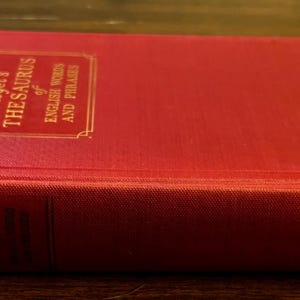 1933 Rogets Thesaurus of English Words and Phrases Vintage Book ...