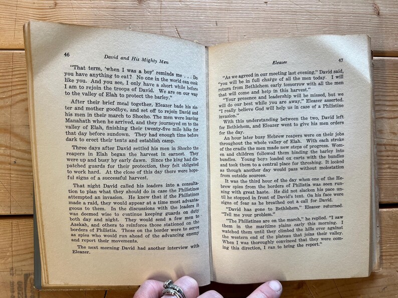 1950 David and His Mighty Men by R. O. Corvin Rare Out of Print Vintage ...