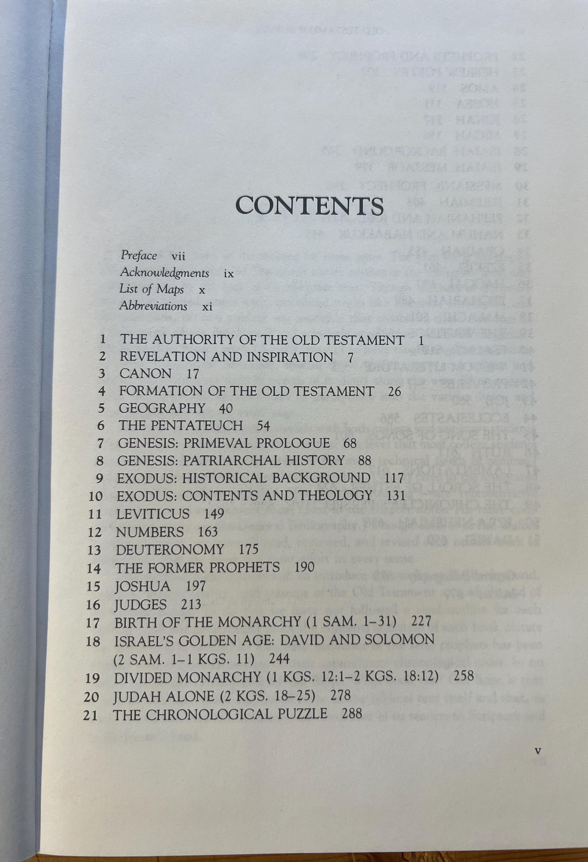 1990 Old Testament Survey the Message, Form and Background of the Old ...