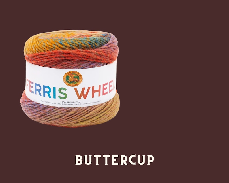 Lion Brand Yarn | Ferris Wheel Yarn | Weight 4 | 270 Yd | 100% Acrylic ...