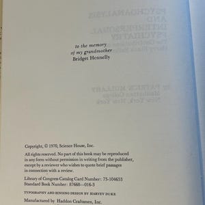 1970 Psychoanalysis and Interpersonal Psychiatry the Contributions of ...