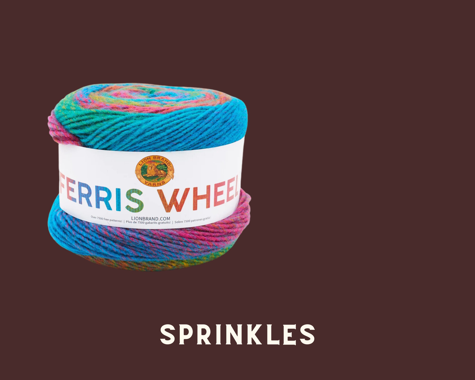 Lion Brand Yarn | Ferris Wheel Yarn | Weight 4 | 270 Yd | 100% Acrylic ...