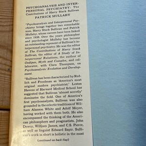 1970 Psychoanalysis and Interpersonal Psychiatry the Contributions of ...