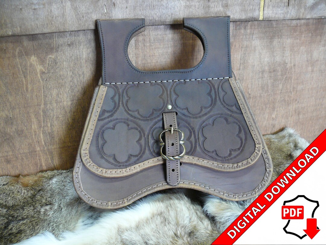 Leather Bag Pattern PDF Pouch LARP Roleplay Medieval Do It Yourself ...