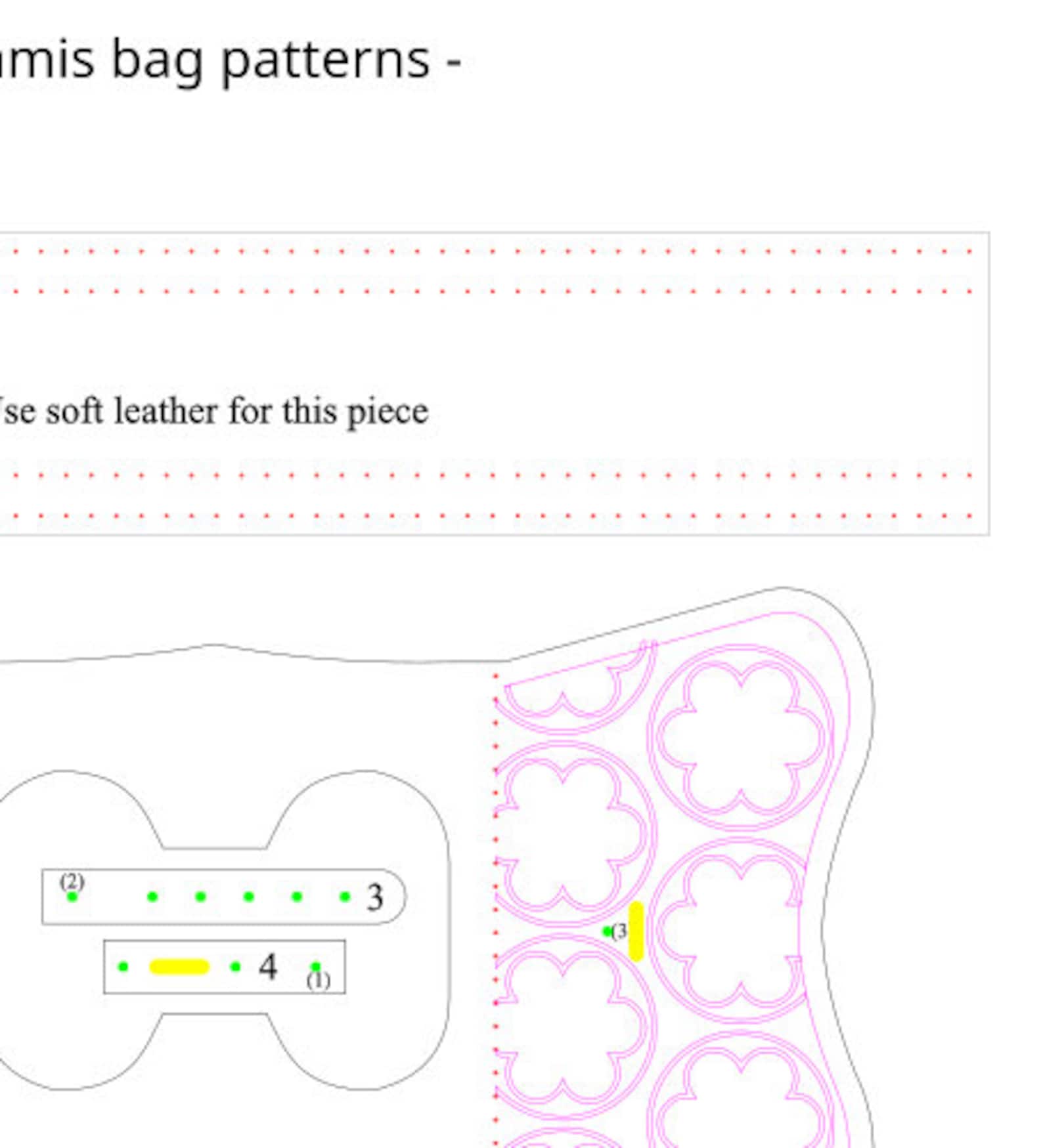 Leather Bag Pattern PDF Pouch LARP Roleplay Medieval Do It Yourself ...