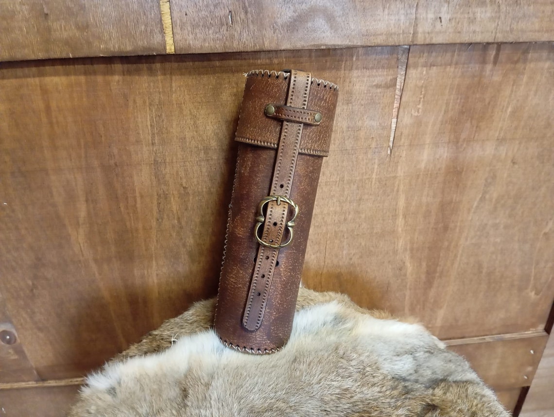 Leather Pattern PDF Wizard Scroll Holder LARP Roleplay Medieval Do It ...