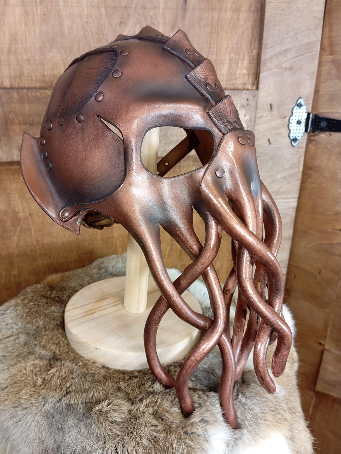 Leather Cthulhu Mask Pattern: Kraken Cultist DIY Template (PDF Download ...
