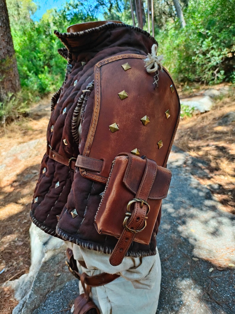 Witcher LARP Armour Shoulder Leather Armor - Etsy