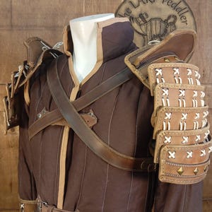 Leather Samurai Shoulder Armor Pattern: Hazama Ronin LARP (PDF Pattern ...