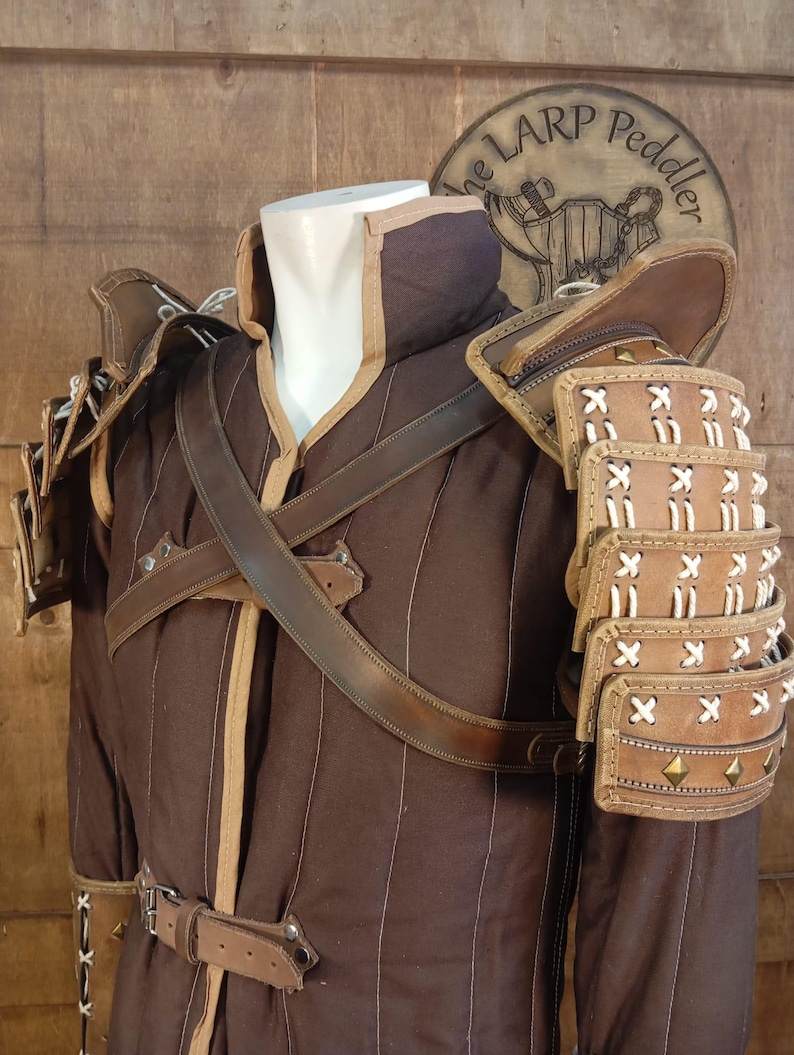 Leather Samurai Shoulder Armor Pattern: Hazama Ronin LARP (PDF Pattern ...