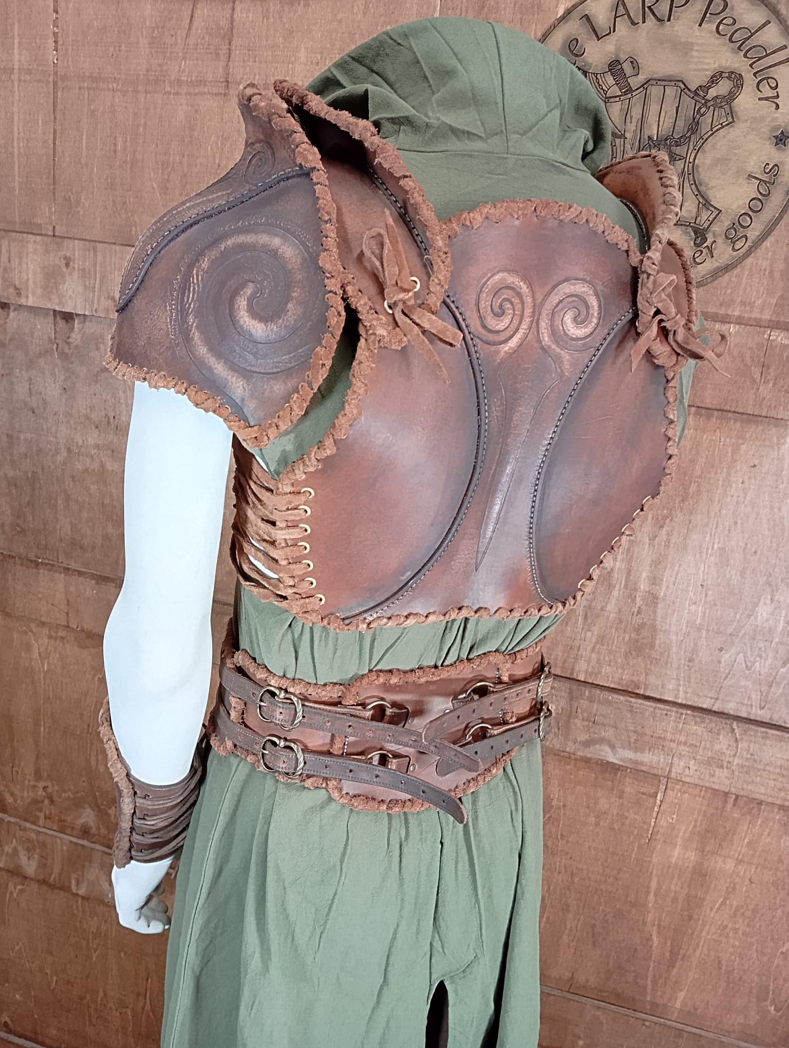 Leather Chest Armor Pattern PDF Druid LARP Roleplay Medieval Do It ...