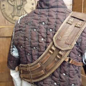 Leather Pattern DIY Witcher LARP Leather Baldric Rogue Chest Belt ...