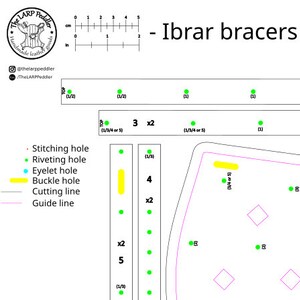 Leather Pattern Template DIY Witcher LARP Armour Medieval Leather Armor ...