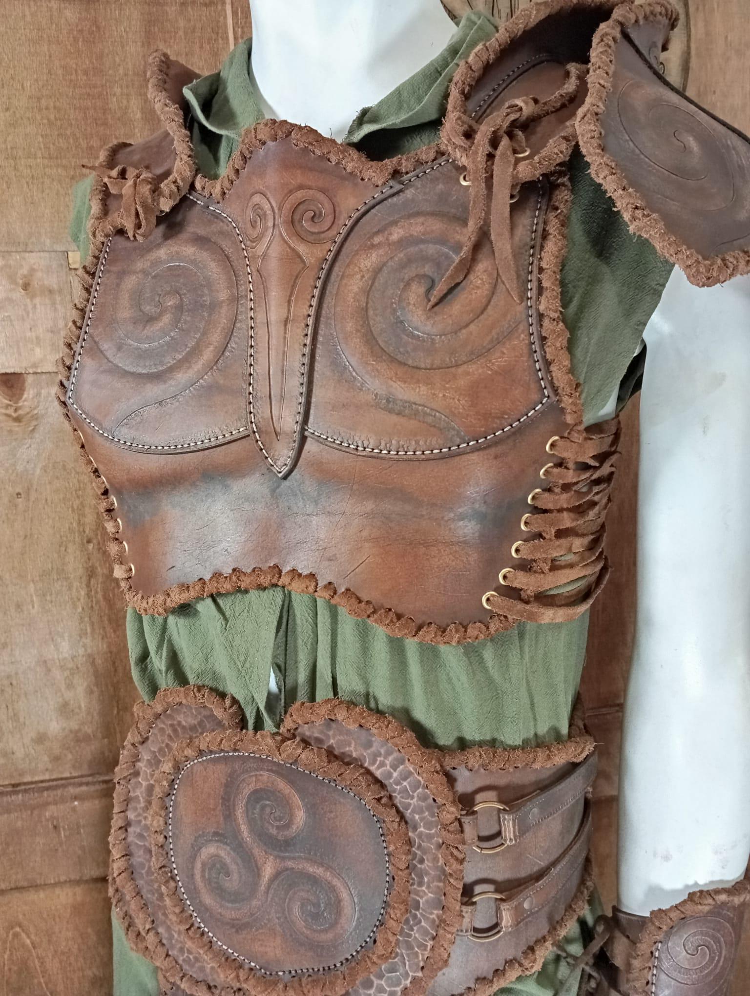 DIY Leather Armor Pattern: Druid LARP Forest Wood Elf (PDF Guide) - Etsy