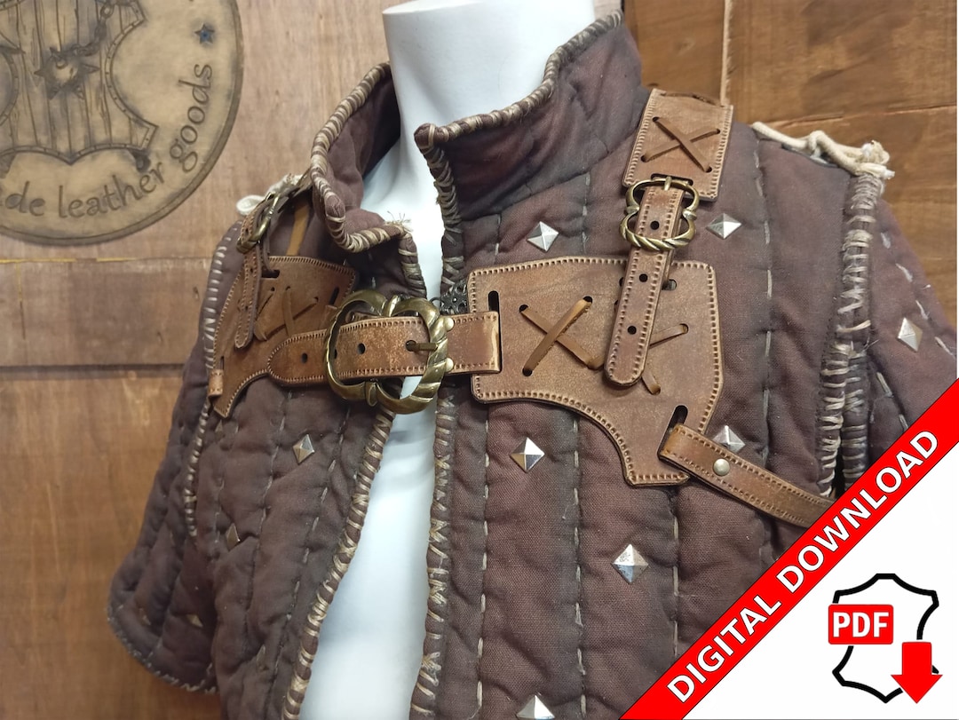 Leather Pattern DIY Template Witcher LARP Medieval Leather Harness ...