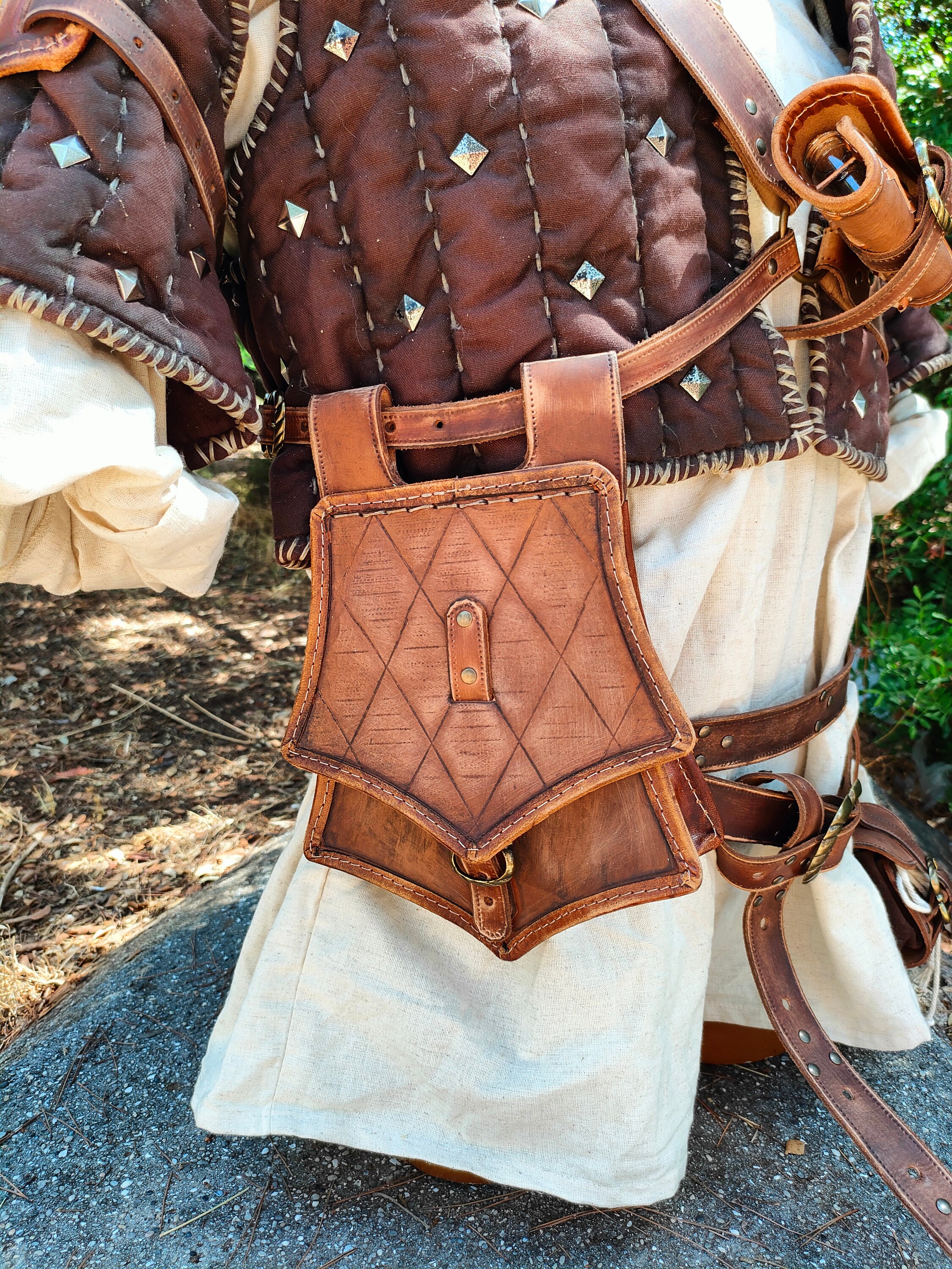 Witcher LARP Leather Bag Medieval - Etsy