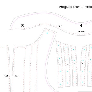 Leather Chest Armor Cuirass Pattern PDF Witcher LARP Roleplay Medieval ...