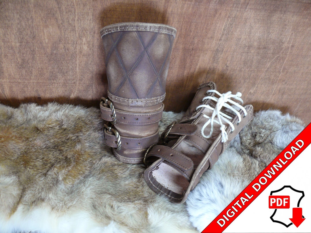 Leather Bracers Arm Armor Pattern: Witcher LARP, DIY (PDF) - Etsy