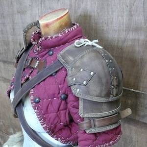 Leather Shoulder Armor Pattern PDF Female Witcher LARP Roleplay ...