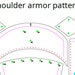 Leather Shoulder Armor Pattern PDF Female Witcher LARP Roleplay Medieval Do It Yourself ...
