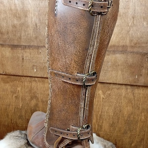Leather Leg Armor Pattern PDF Viking Norser LARP Roleplay Medieval Do ...