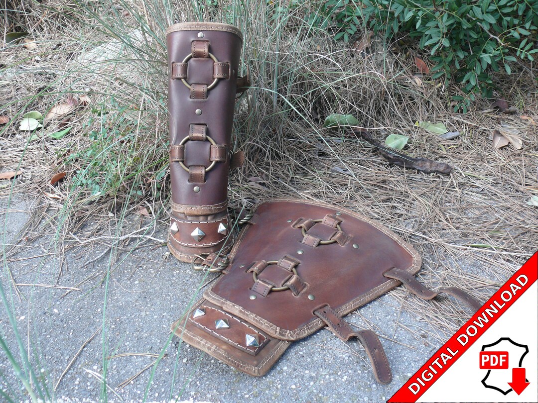 Leather Bracers Arm Armor Pattern PDF Witcher LARP Roleplay Medieval Do ...