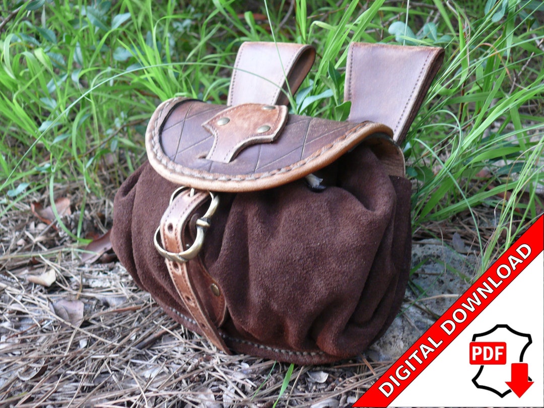 Leather Bag Pattern PDF Sporran Pouch LARP Roleplay Medieval Do It ...