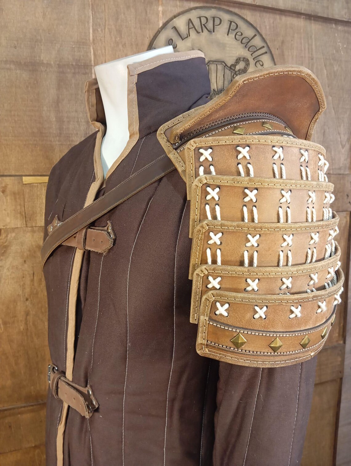 Leather Samurai Shoulder Armor Pattern: Hazama Ronin LARP (PDF Pattern ...