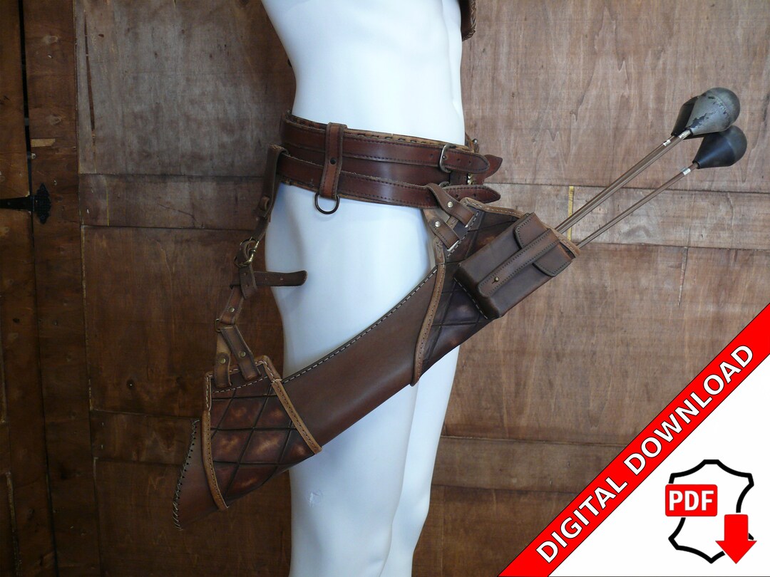 Leather Quiver Pattern PDF Ranger Hunterlarp Roleplay Medieval Do It ...