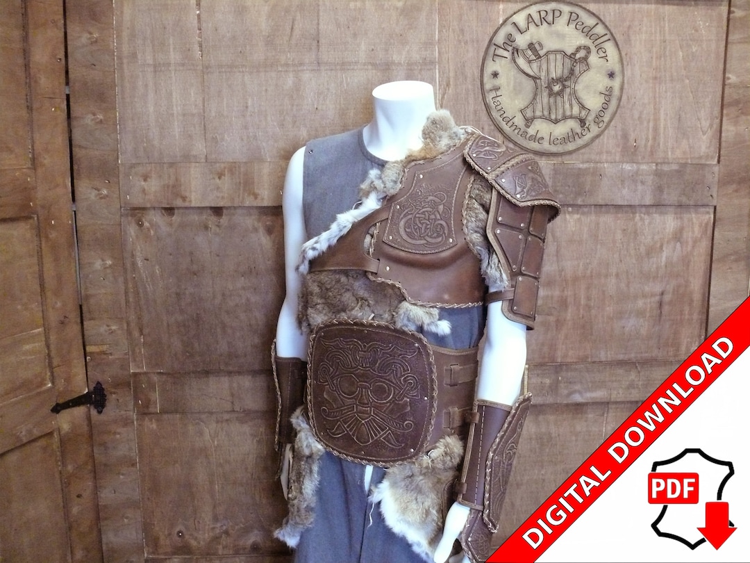 Leather Chest Viking Armor Cuirass Pattern PDF Witcher LARP Roleplay ...