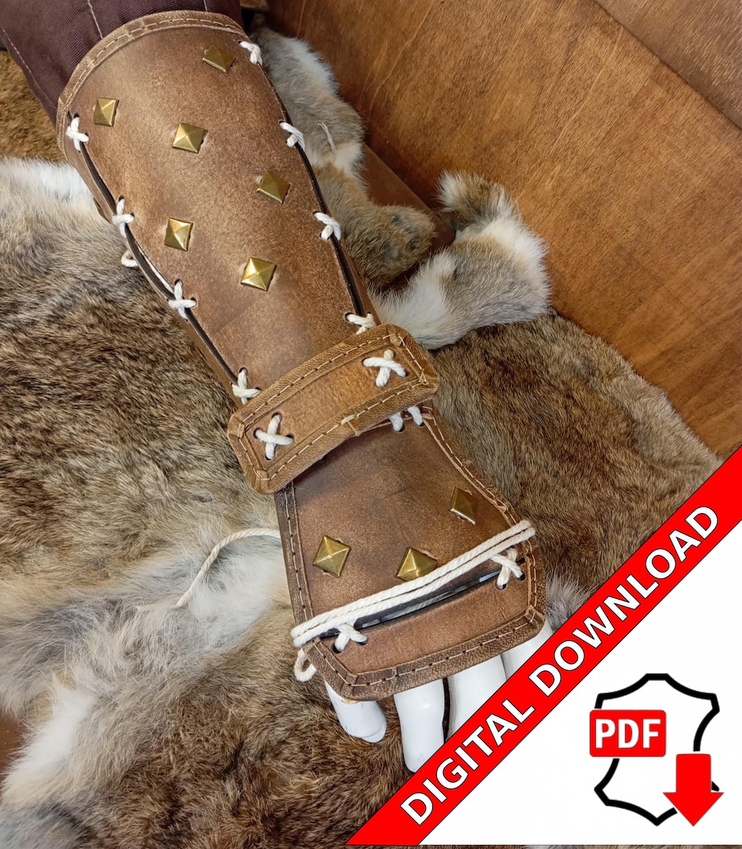Leather Samurai Armor Bracers Pattern: DIY Ronin LARP (PDF) - Etsy