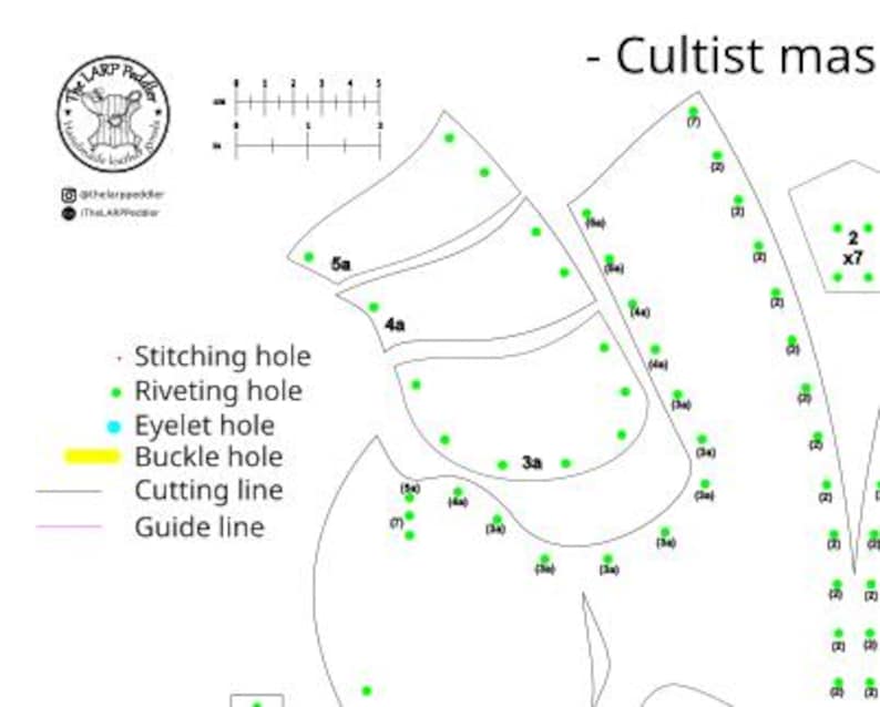 Leather Cthulhu Mask Pattern: Kraken Cultist DIY Template (PDF Download ...