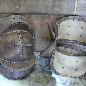 DIY Leather Pattern Armor Knee Pad PDF LARP Roleplay Medieval ...