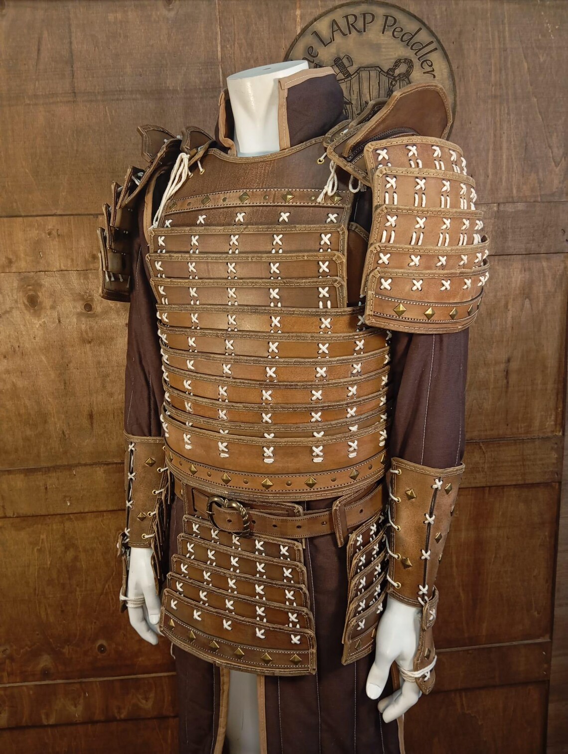 Leather Samurai Shoulder Armor Pattern: Hazama Ronin LARP (PDF Pattern ...