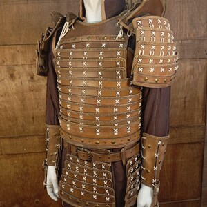 Leather Samurai Shoulder Armor Pattern: Hazama Ronin LARP (PDF Pattern ...